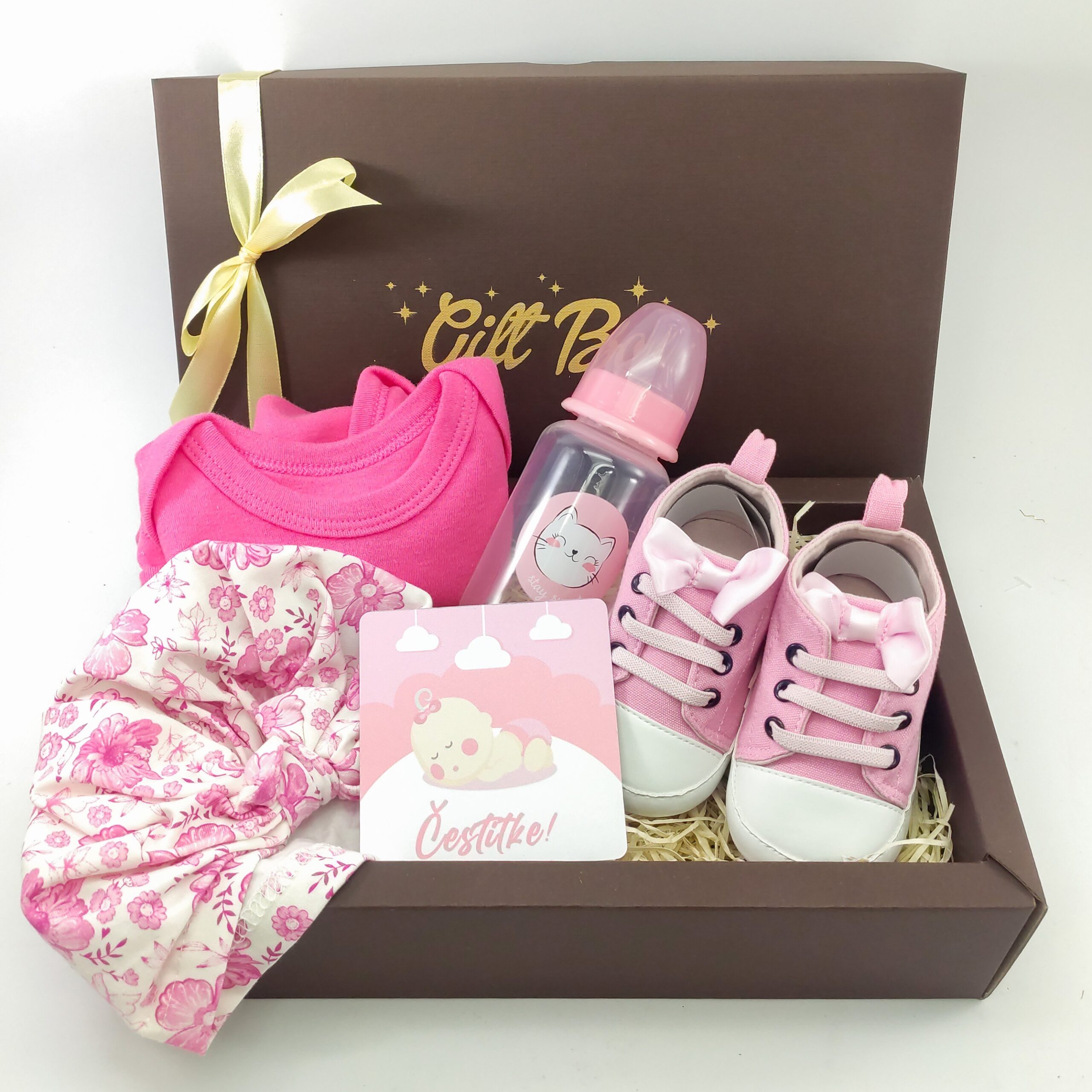 Prvi poklon za bebe - Gift box za bebu - devojčice - MODEL 5 - Gift box ...
